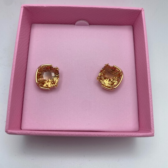 Swarovski | Jewelry | Swarovski Harmonia Stud Earrings Cushion Cut ...